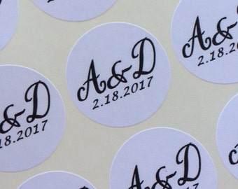 Wedding Favor Labels Custom Wedding Stickers Wedding - Etsy
