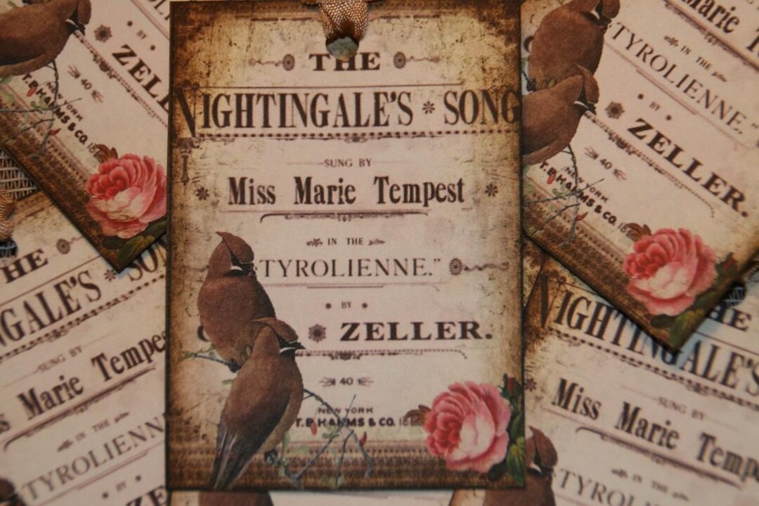 Altered Art Opening Night Gift Tags - Etsy
