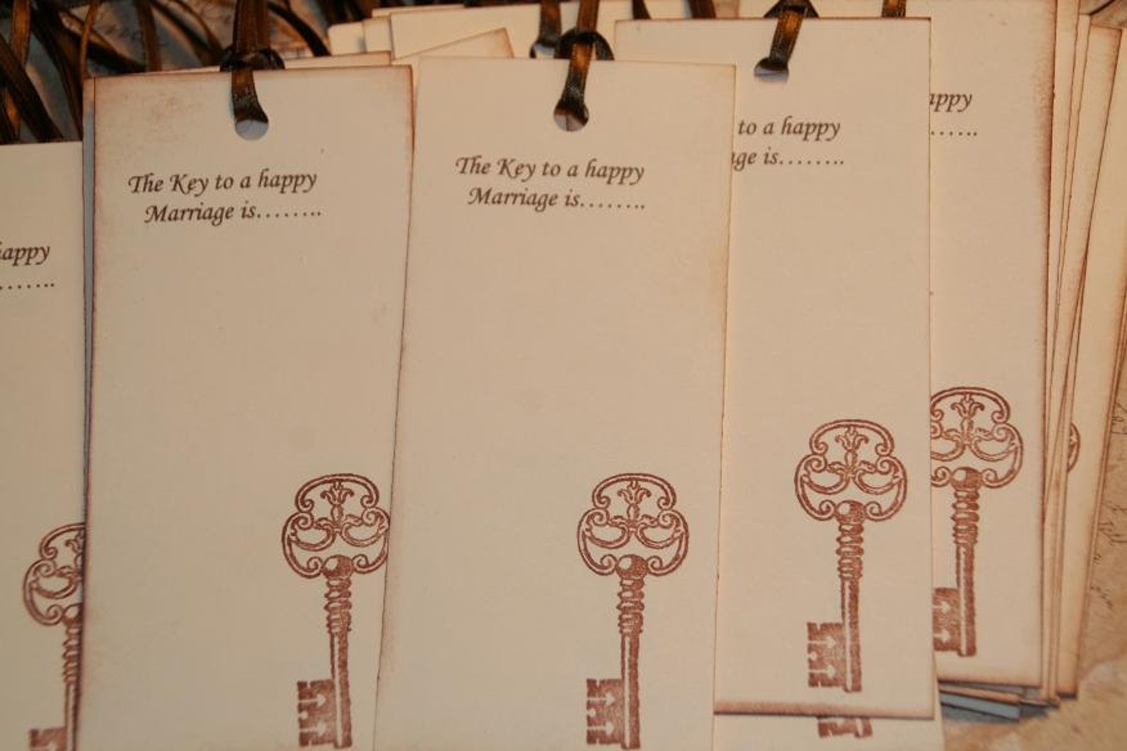 50 Wedding Wish Tree Tags - the Key to a Happy Marriage Is..... - Etsy