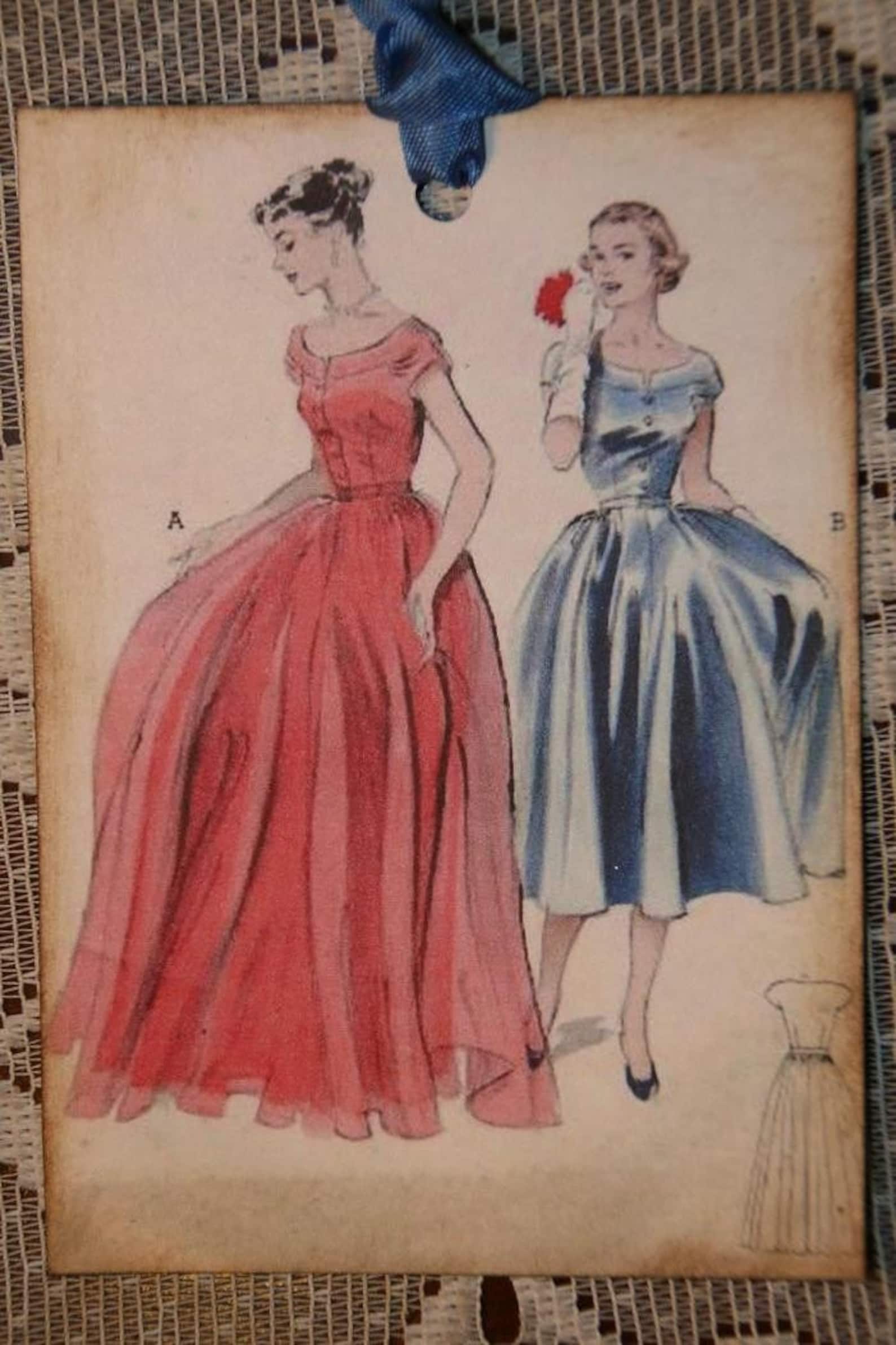 Fairytale Dress Pattern Gift Tags - Etsy