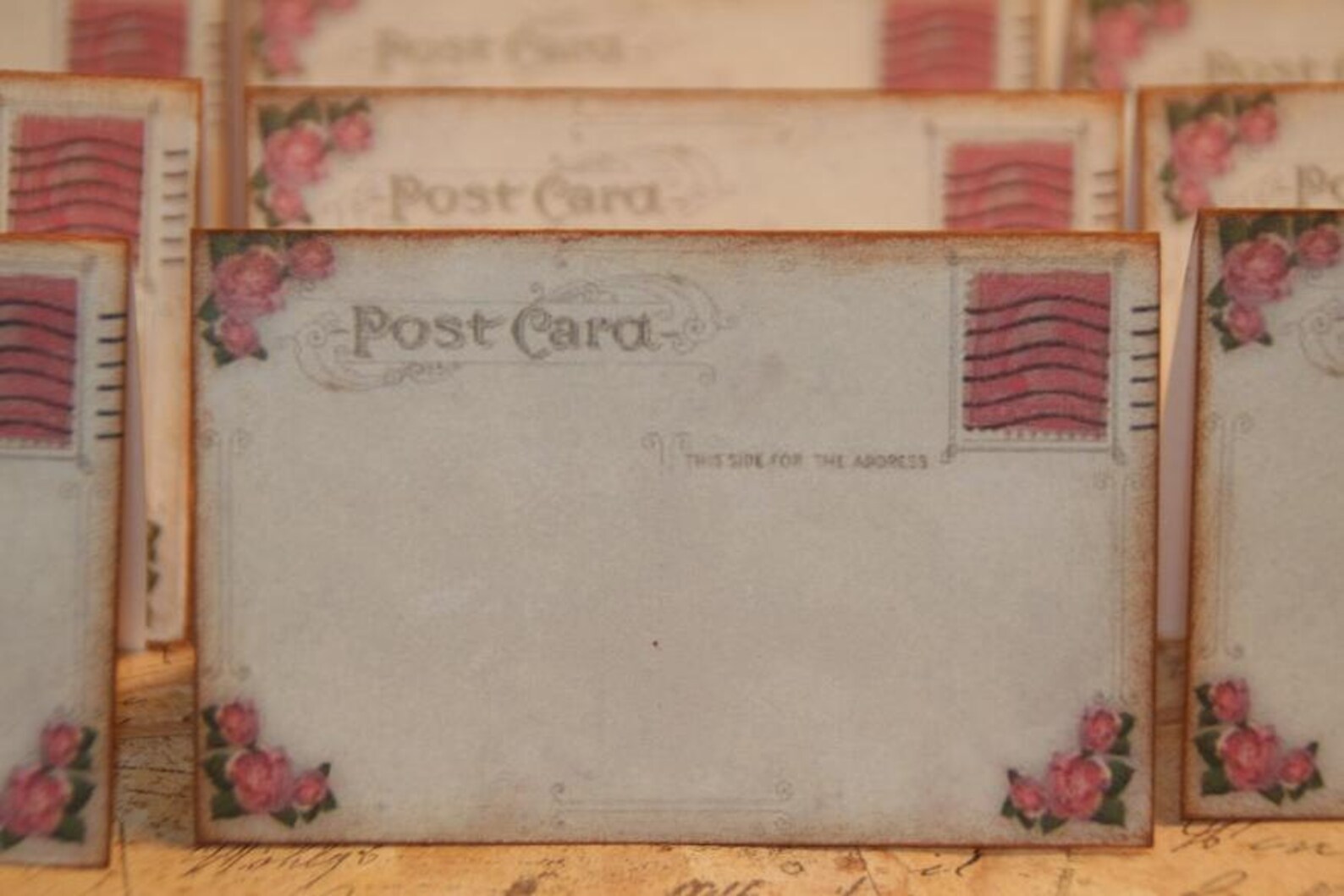 50 - Wedding Place Cards - Vintage Paris Post Cards Wedding Placecards ...