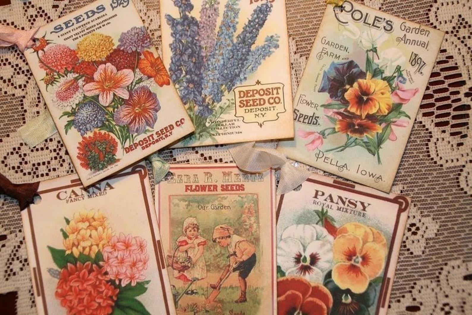 Seed Packets Sampler Gift Tags - Etsy