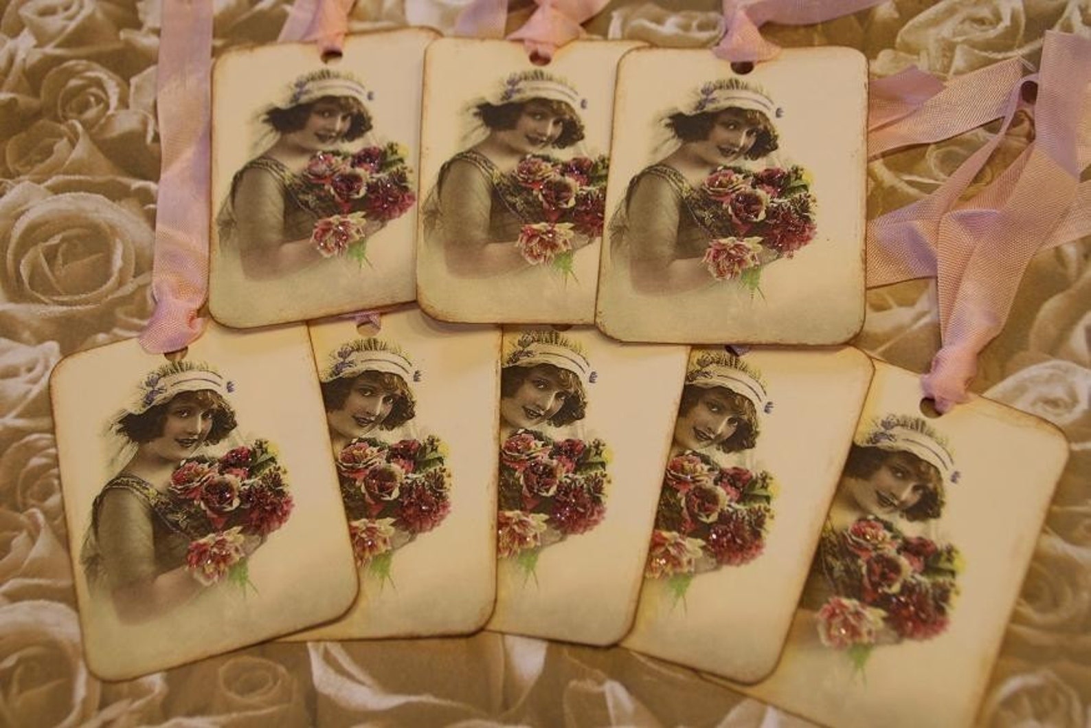 Victorian Bride Gift Tags Wedding Favor Tags | Etsy