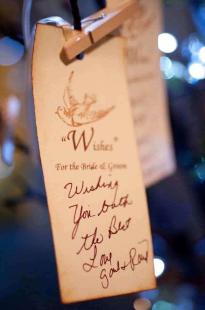 100 Wish Tree Tags Rustic Wedding Wish Trees - Etsy