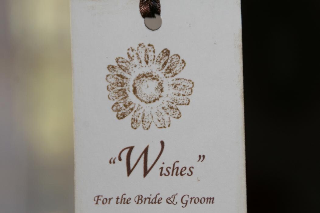 75 Wedding Wish Tree Tags Handstamped With Sunflower Flower - Etsy