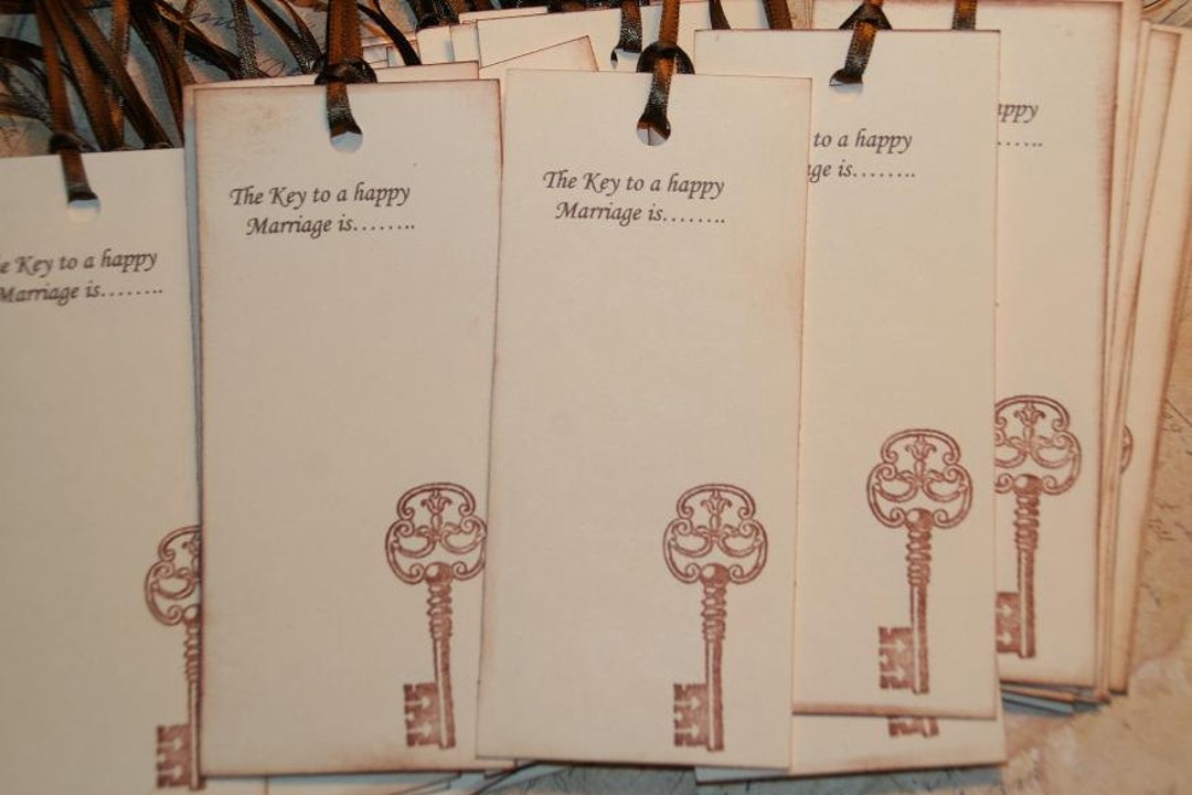 Wish Tags, Wedding Wish Tree Tags, the Key to a Happy Marriage Is ...