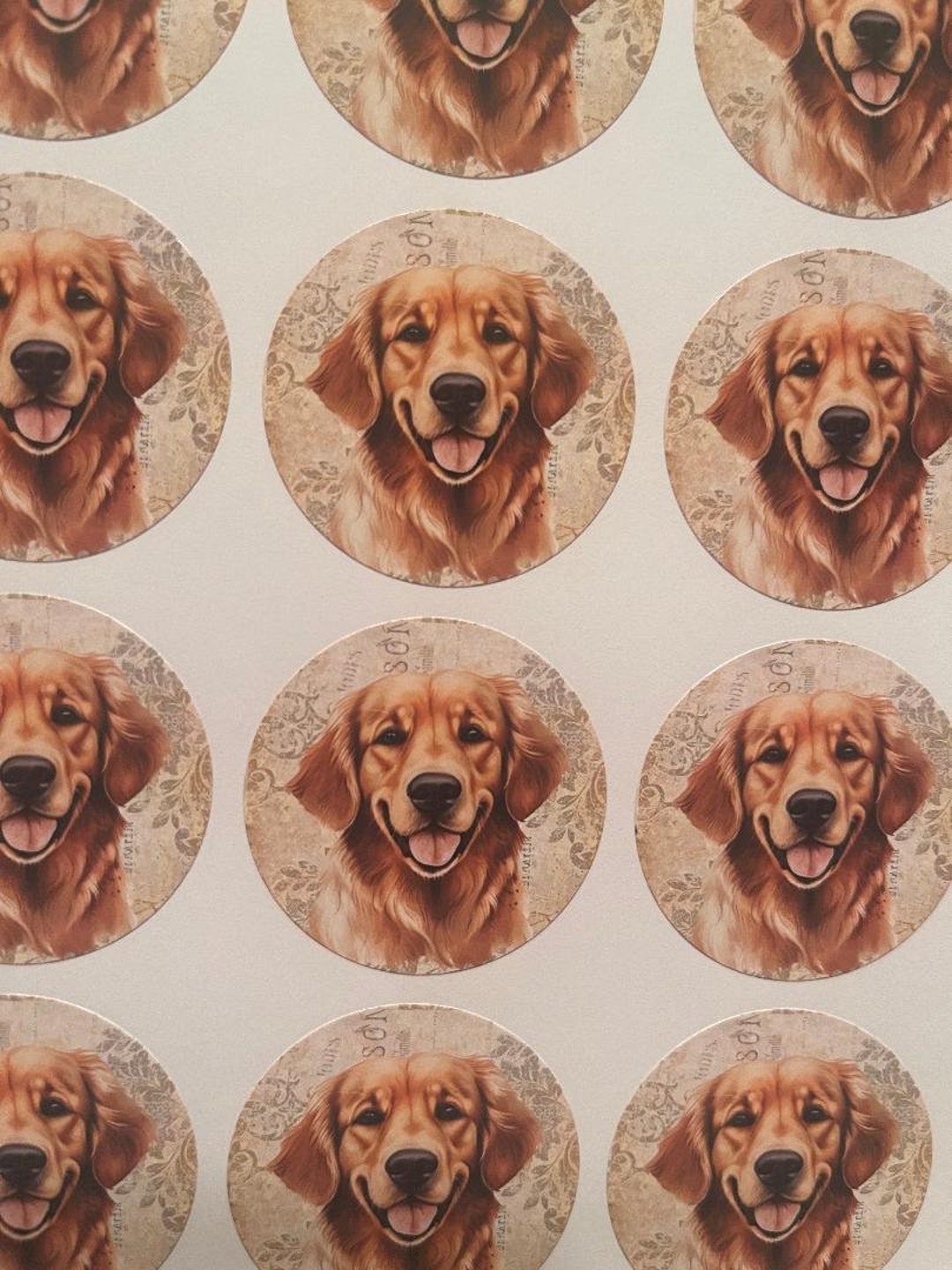 Golden Labrador Retriever Stickers, Lab Dog, Labels, Envelope Seals - Etsy