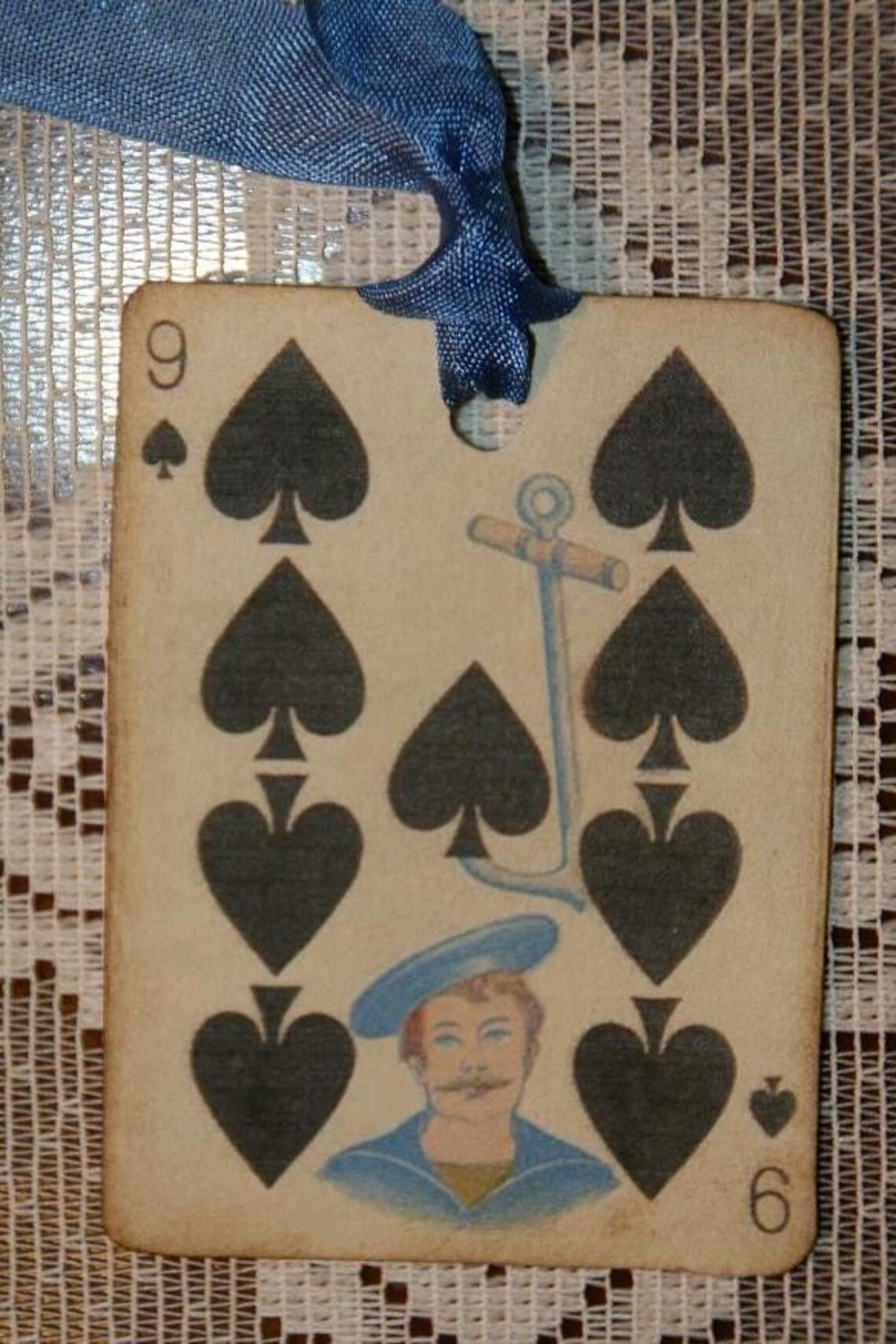 The 9 of Spades Vintage Playing Card Tags - Etsy