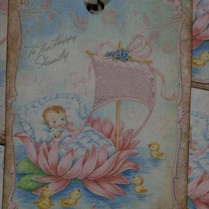 To the Happy Family Baby Congratulations Tags - Etsy