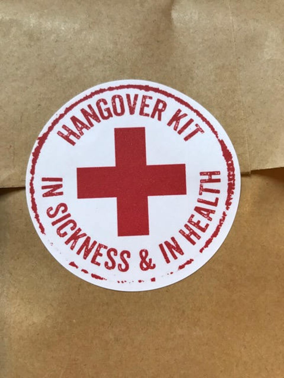 Wedding Favor Sticker Hangover Kit Bag Stickers Hangover Kit - Etsy