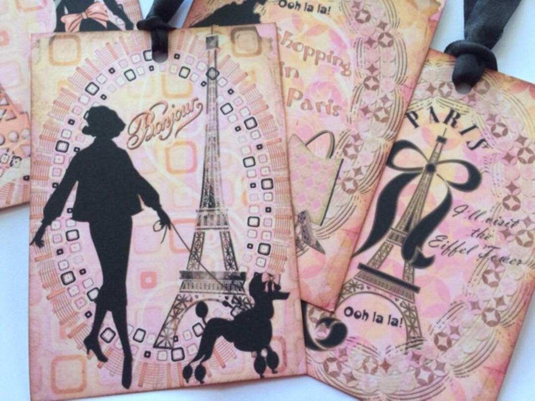 Paris Gift Tags - Etsy