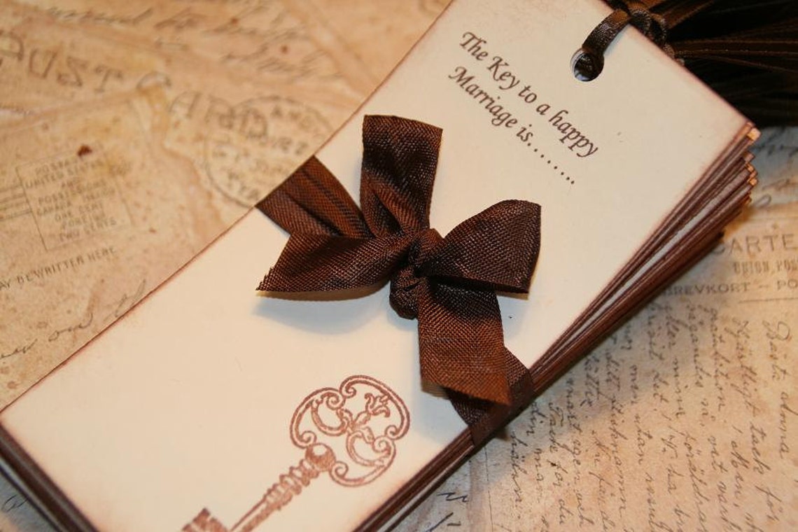 Wish Tags, Wedding Wish Tree Tags, the Key to a Happy Marriage Is ...
