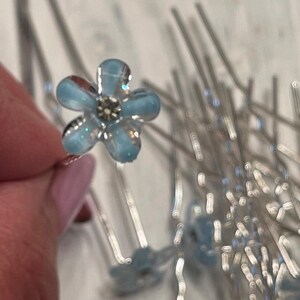 Something Blue Hair Pin, Bride Hair Pin, Blue Flower, Bride Hair ...