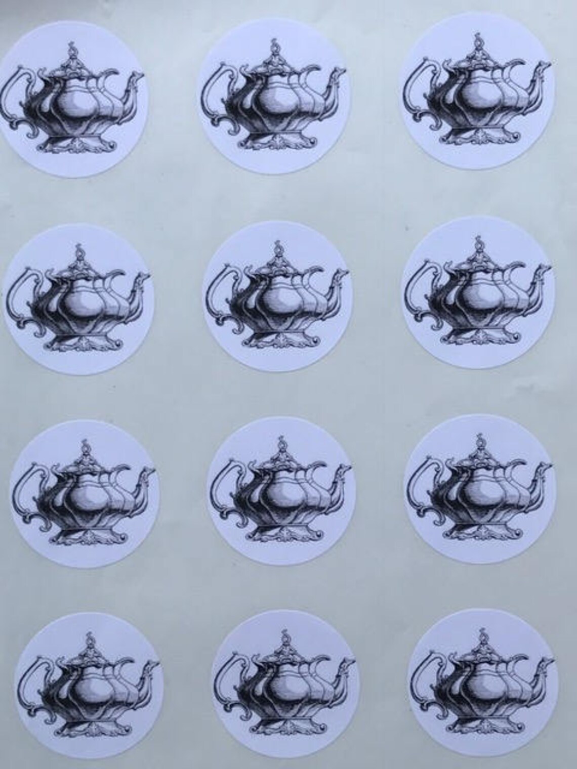Tea Party Favor Sticker Teapot Labels Bridal Shower Favors | Etsy