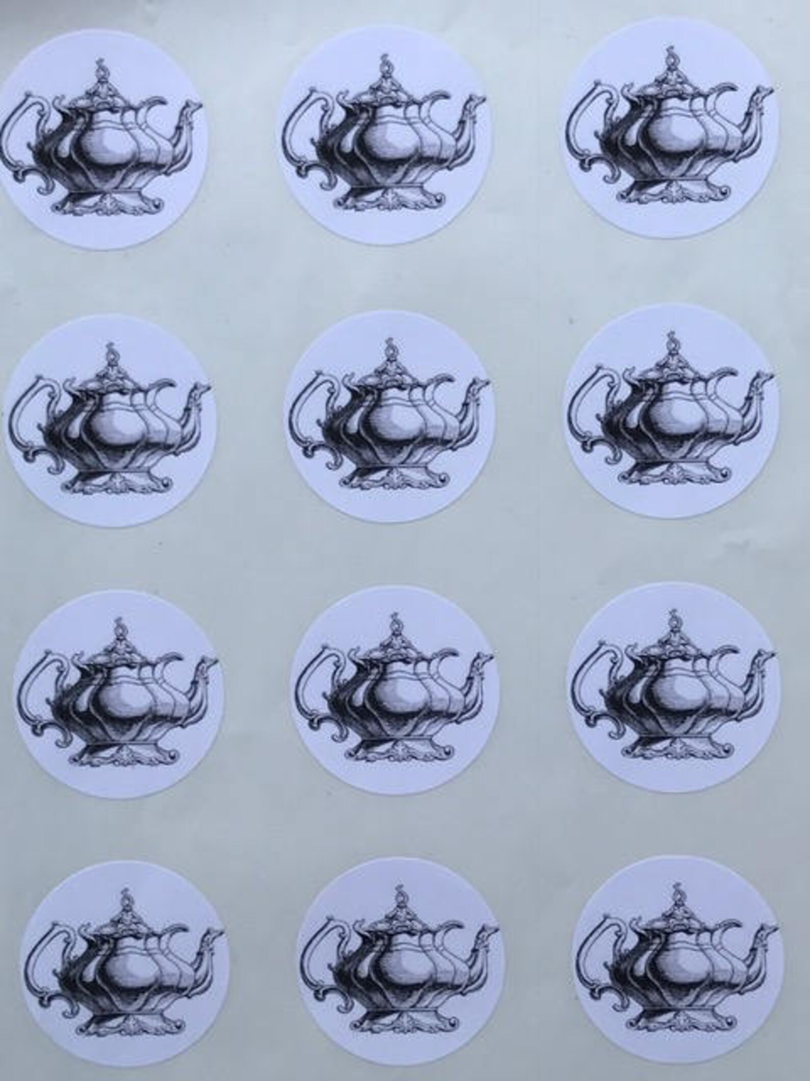 Tea Party Favor Sticker Teapot Labels Bridal Shower Favors | Etsy