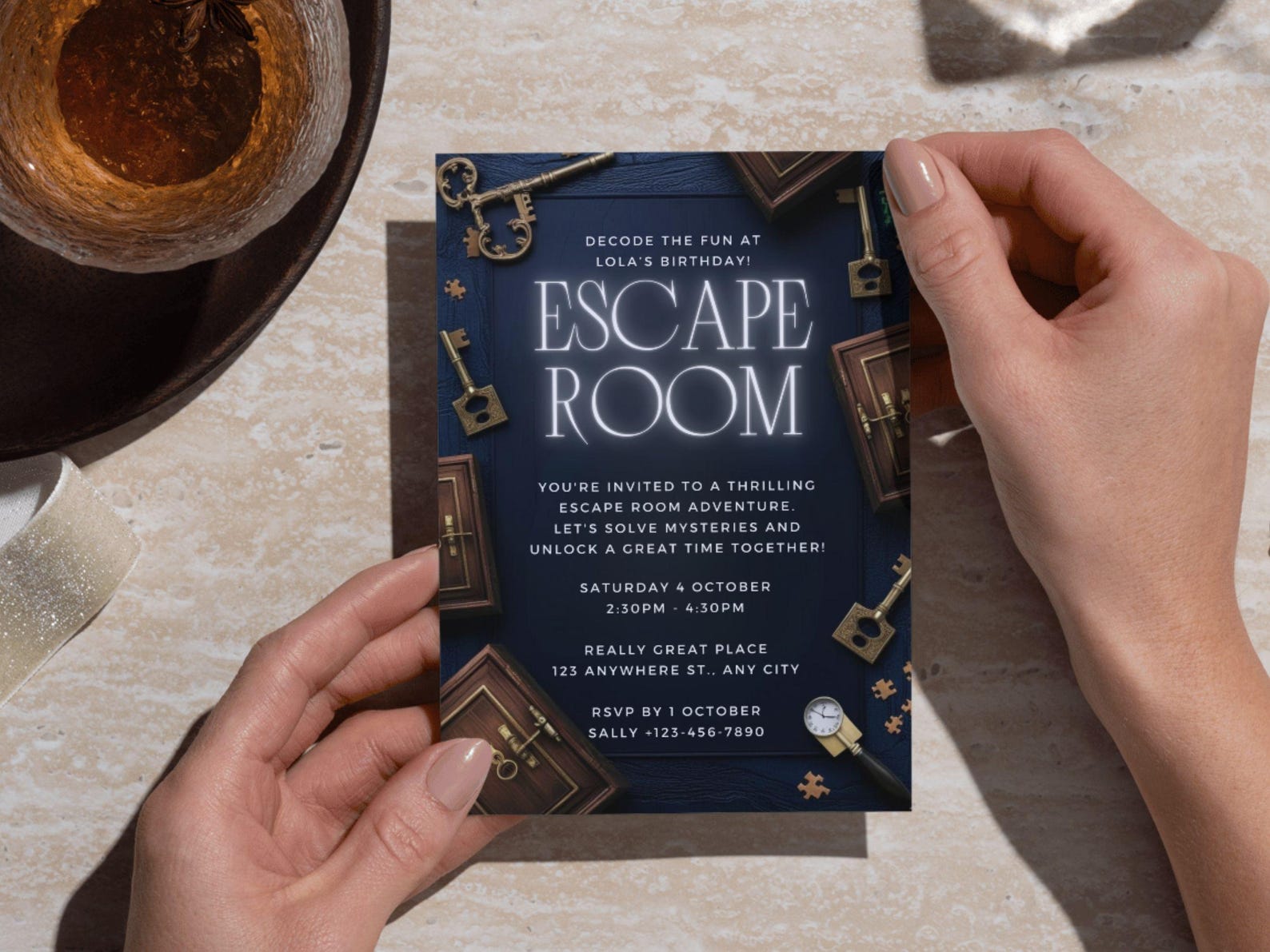 Escape Room Invitation, Mystery Birthday Party, Escape Room Party ...