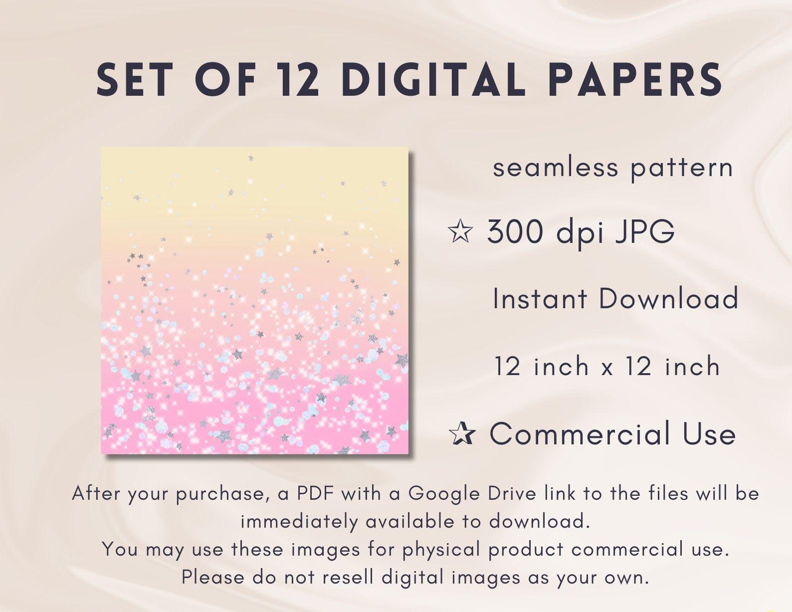 Pastels Digital Paper - Pastel Colors Digital Paper Pack - 30 Papers ...