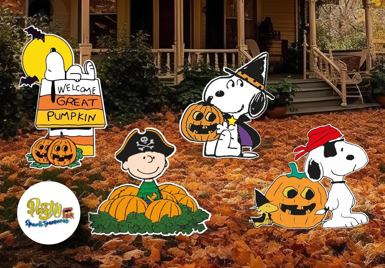 Halloween Charlie, Snoopy, Show Logo Yard Sign Cut Out - Etsy