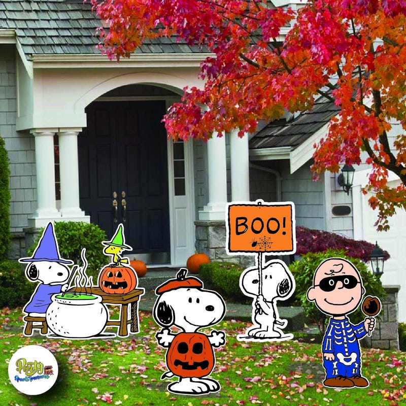 Peanuts Christmas Yard Art - Etsy