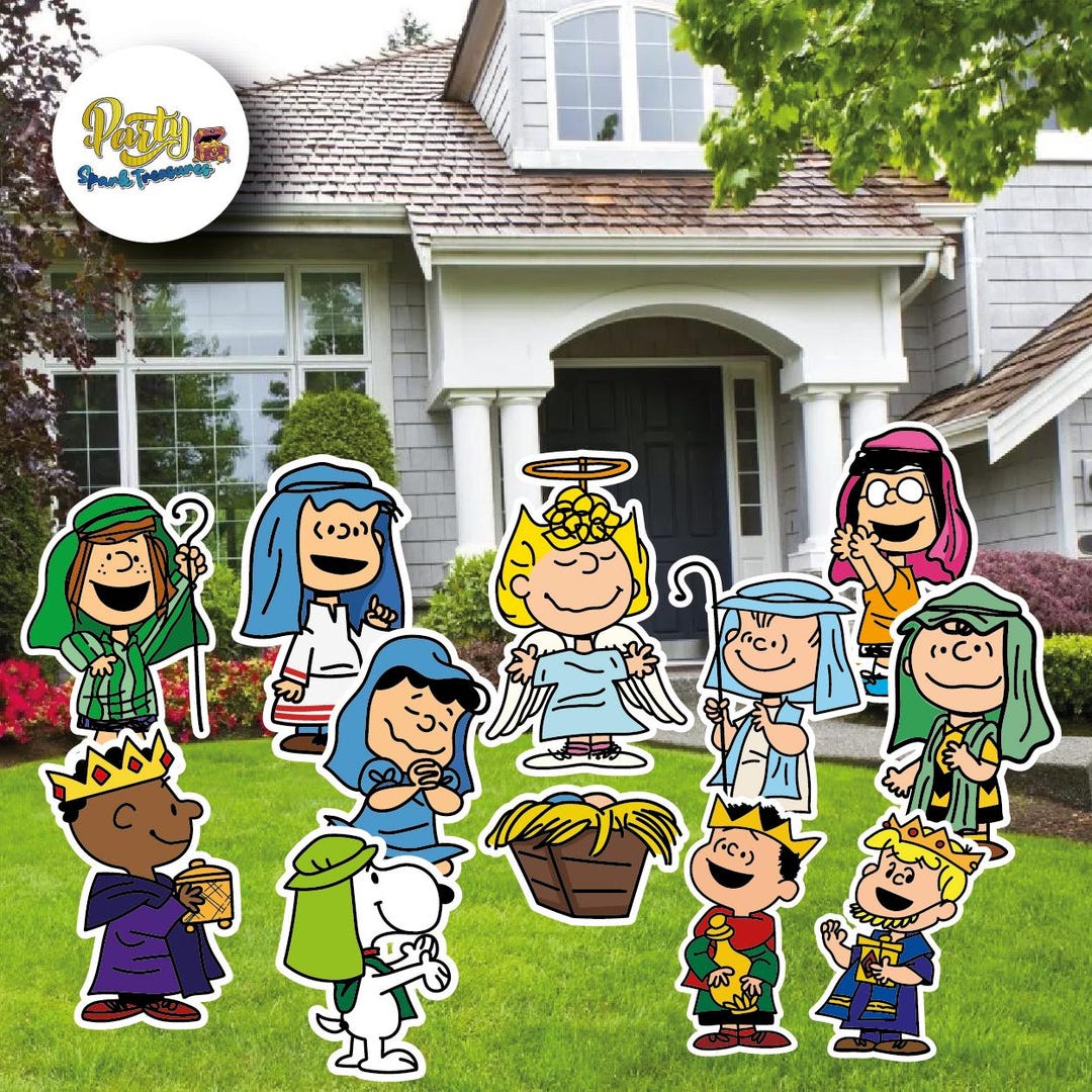 Christmas Charlie, Snoopy, Show Logo Yard Sign Cut Out - Etsy