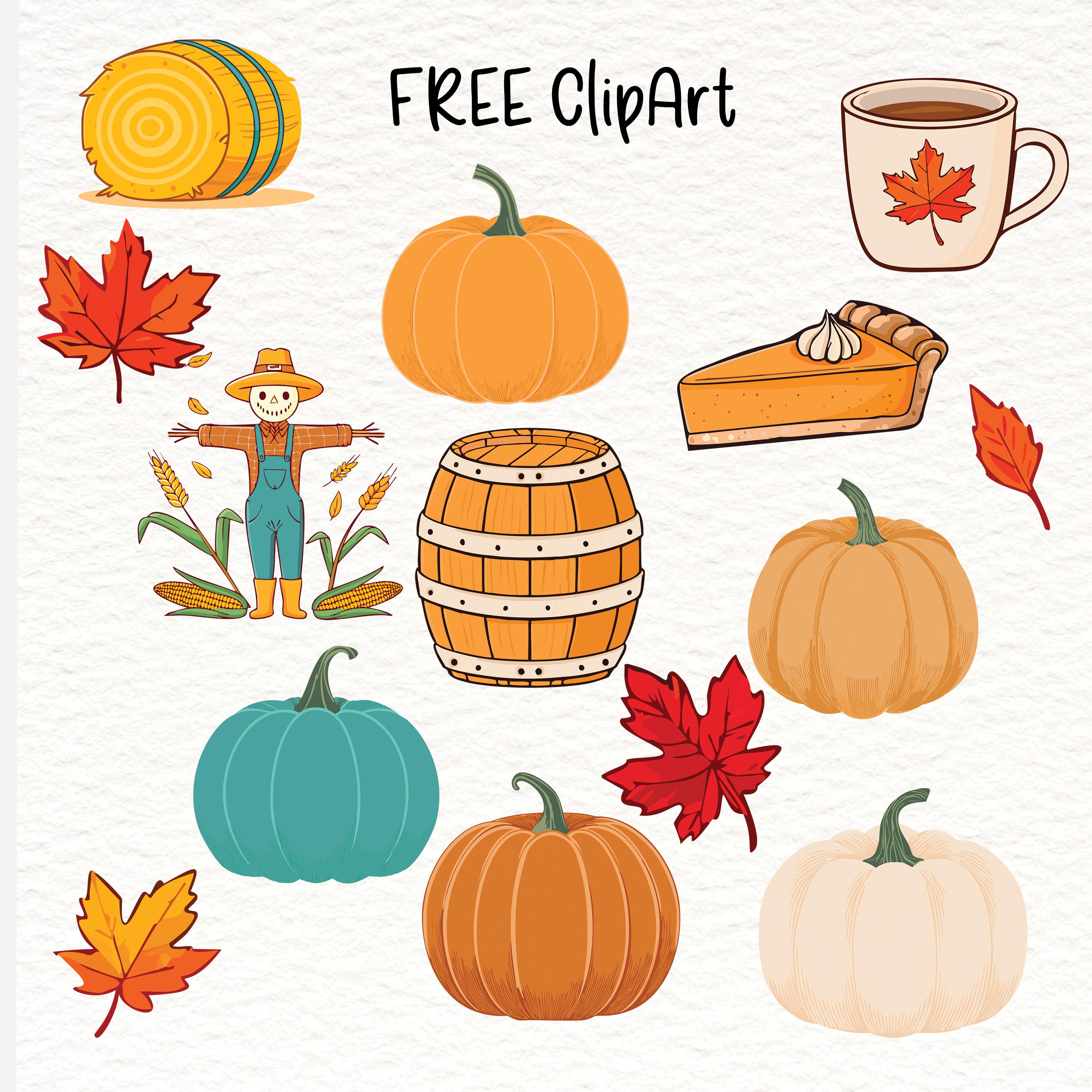 Doodle Letter Fall Cozyfall Clipart Fall Clipart Bundl Fall Doodle ...