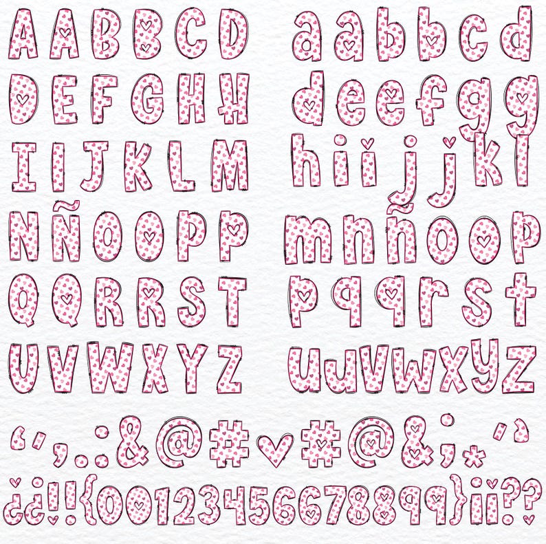 Alphabet Valentine Valentines Alphabet Letters Valentine Day Alphabet ...