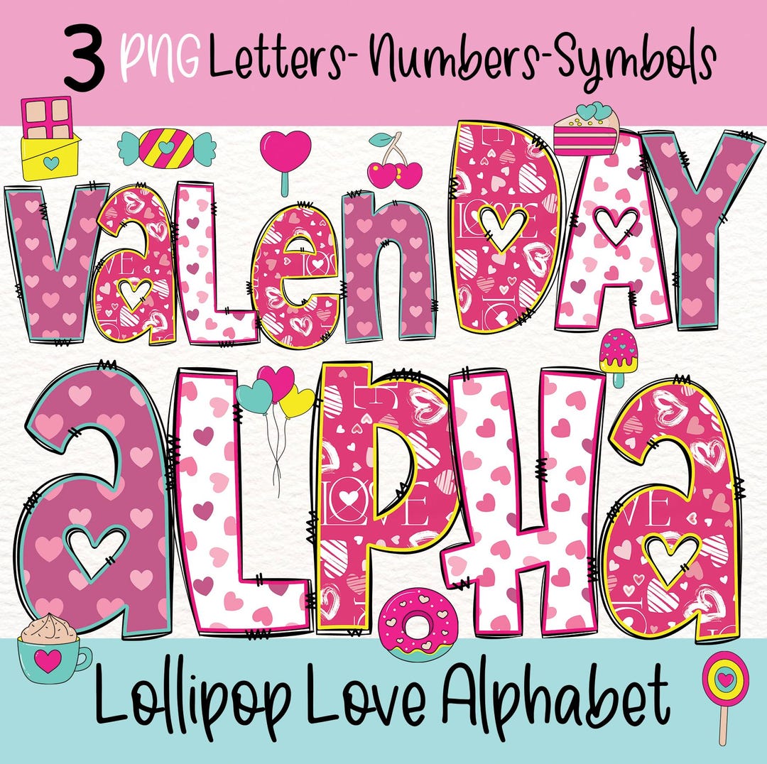 Alphabet Valentine Valentines Alphabet Letters Valentine Day Alphabet ...