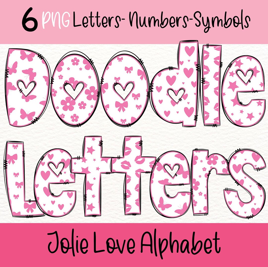 Valentines Day Alphabet PNG Alpha Doodleletters Doodle Alphabetical ...