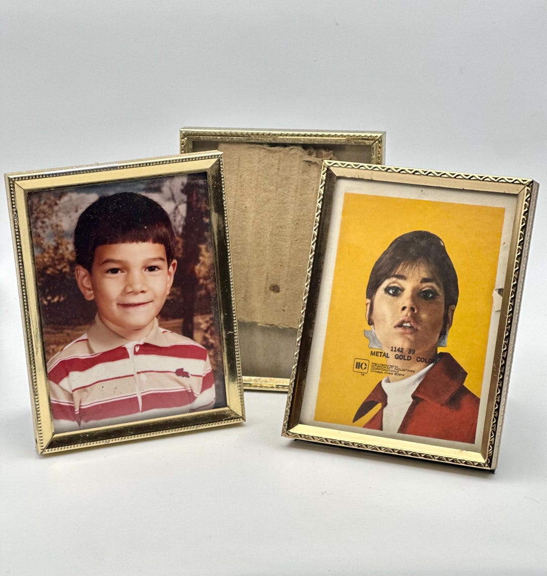 Vintage Metal Gold/brass Tone 3x4” Picture Frames Sold Separately - Etsy