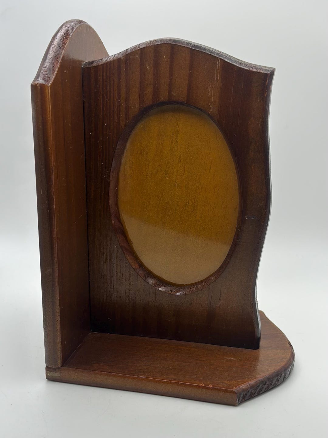 Vintage Wood Bookend Picture Frame - Etsy