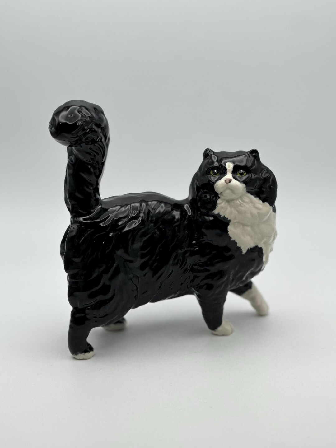 Royal Doulton Figurine Tuxedo Cat Vintage 1990s Ragdoll Persian Walking ...