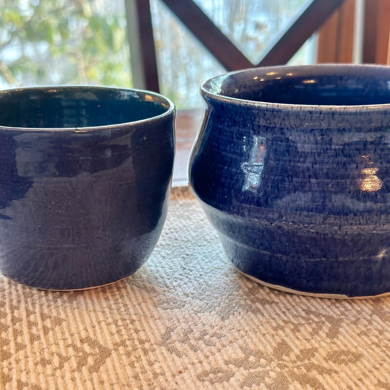 Blue Flower Pot - Etsy