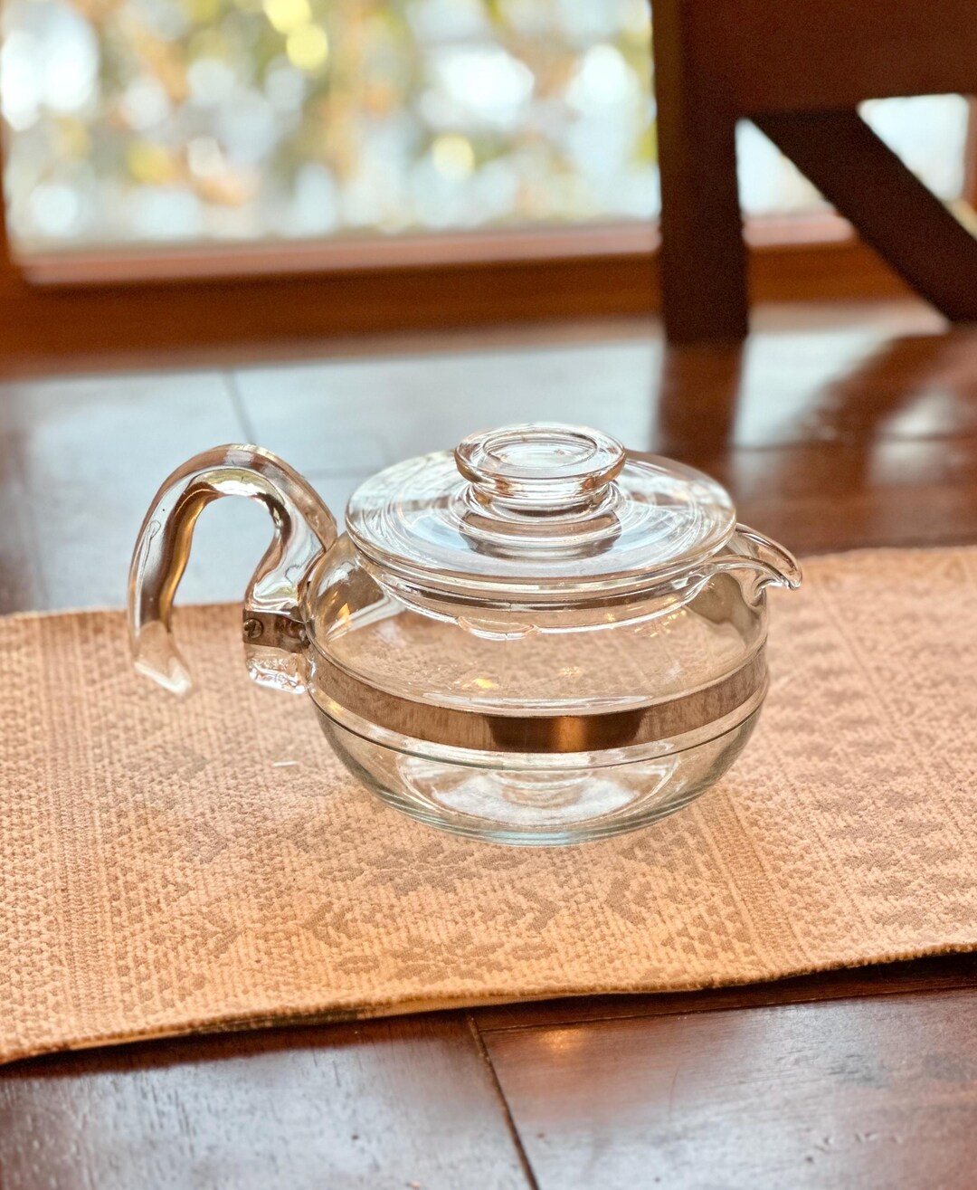 1953-1979 Corning Glass Works Pyrex 8336 Flameware 6-cup Glass Teapot ...