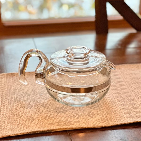 Glass Teapot - Etsy