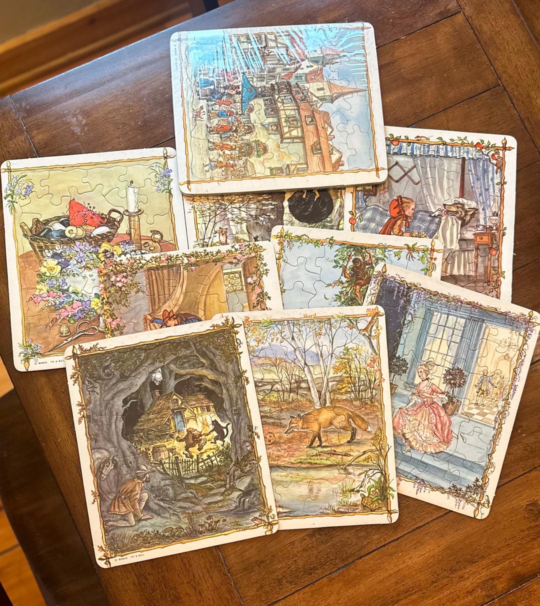 1960’s Fairy Tale Puzzles by Tasha Tudor Set of 12 Complete - Etsy