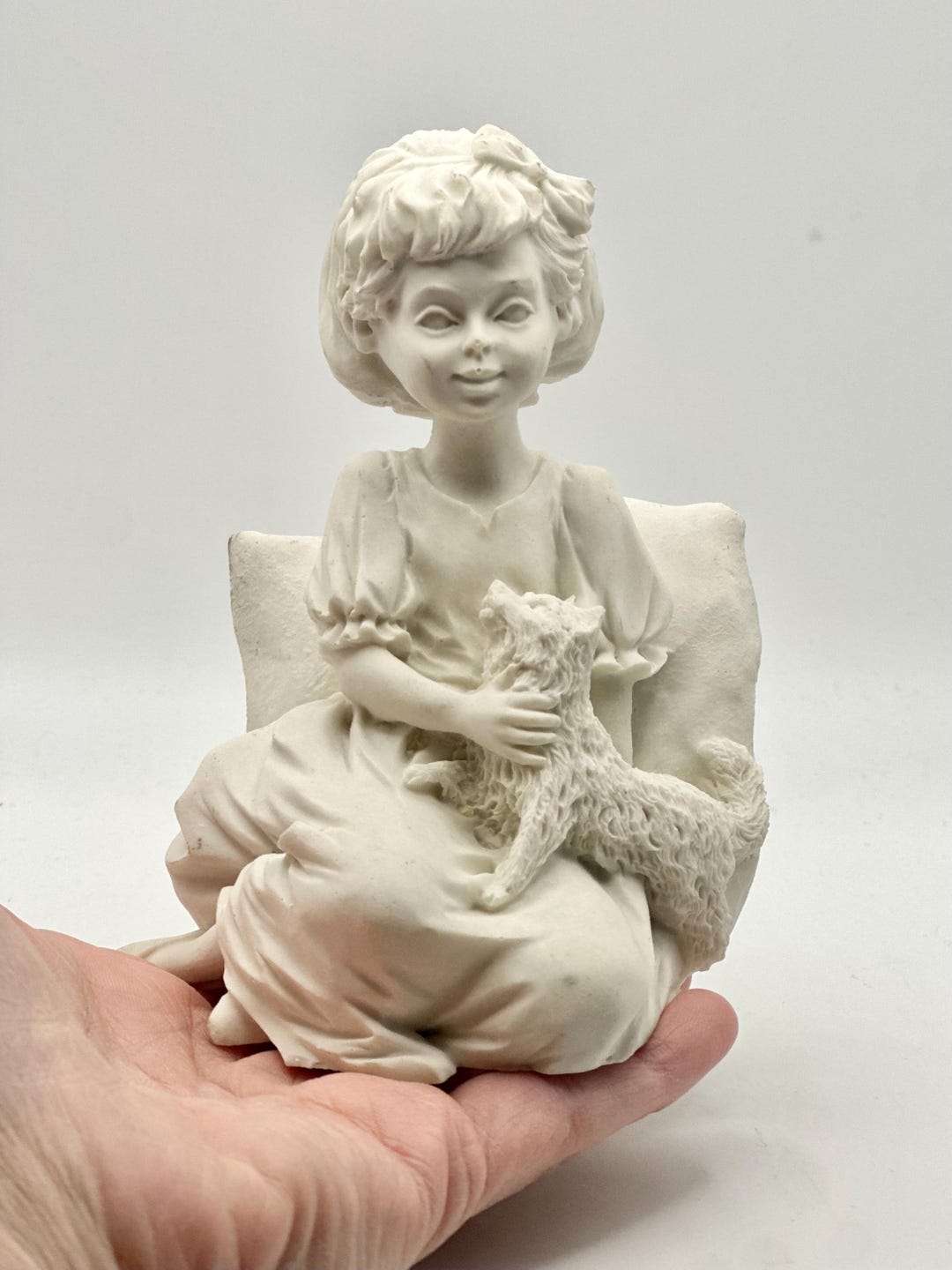 1992 Heartwarmers 5” Figureine by C.G. Alarcon, Girl With Dog - Etsy