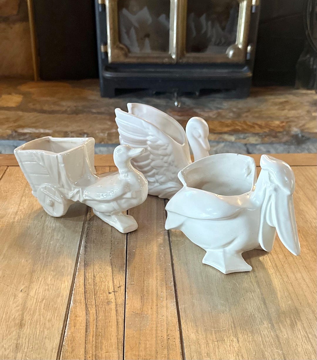 Vintage Animal Planters by Mccoy Pelican Duck Swan - Etsy