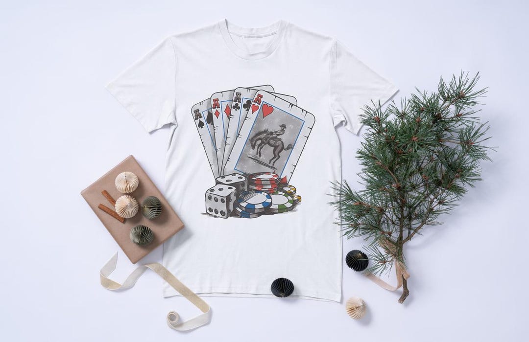 Retro Playing Cards Shirt Ace Card #cowboy Shirt, Poker Card Games ...