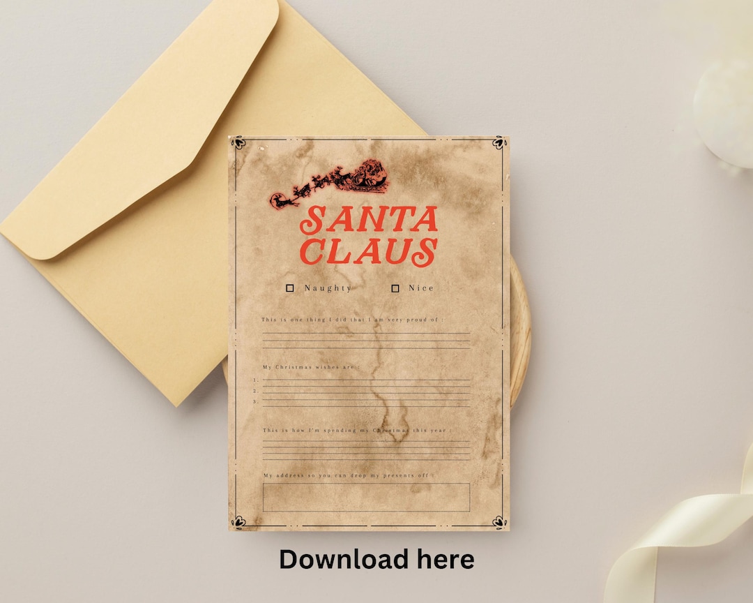 Magical Christmas Letter - Etsy