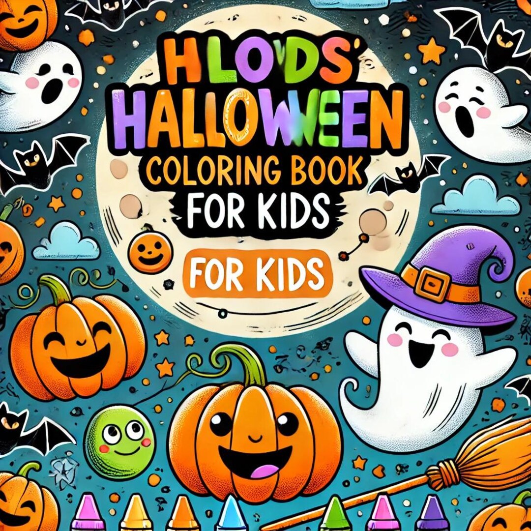 Fun Halloween Coloring Pages for Kids – Printable Set - Etsy