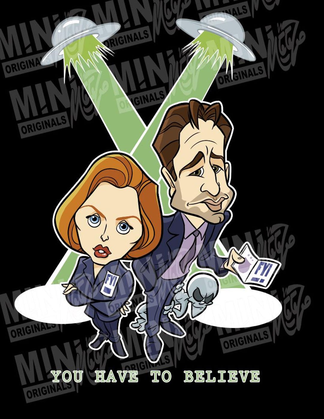 Unique Prints Available - X Files, Mulder, Scully, UFO, Alien, Poster ...