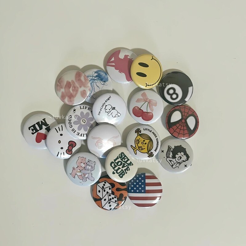 Button Pins - Etsy