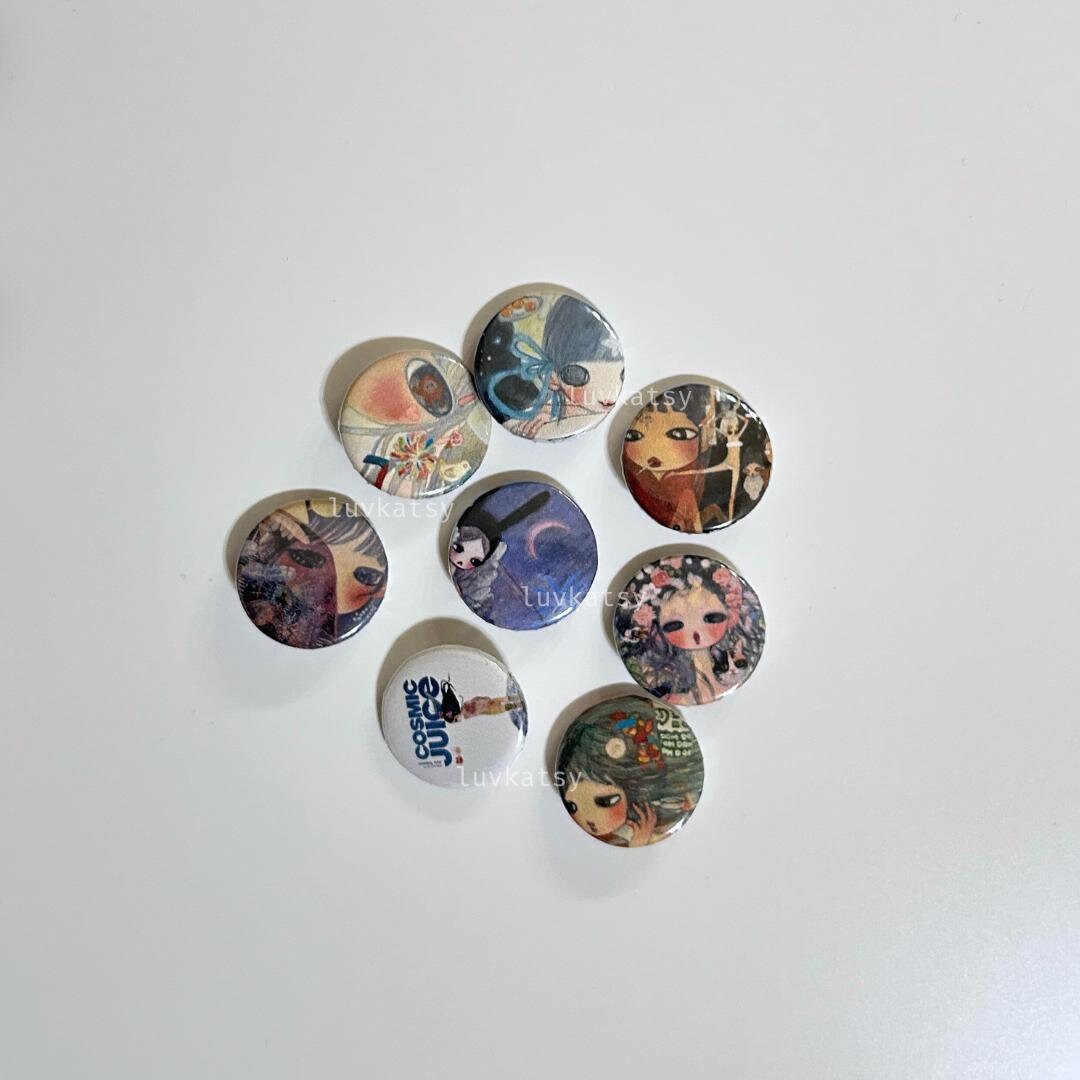 Button Pins (aya Takano) - Etsy