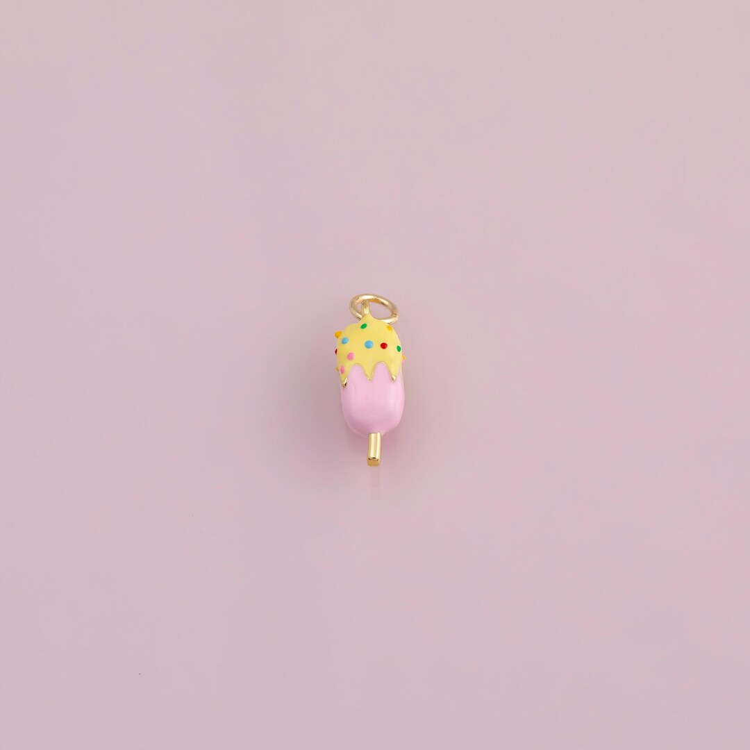 Icecream Ice Cream Bar Charm 18k Gold Filled Charm Bar Charms for ...