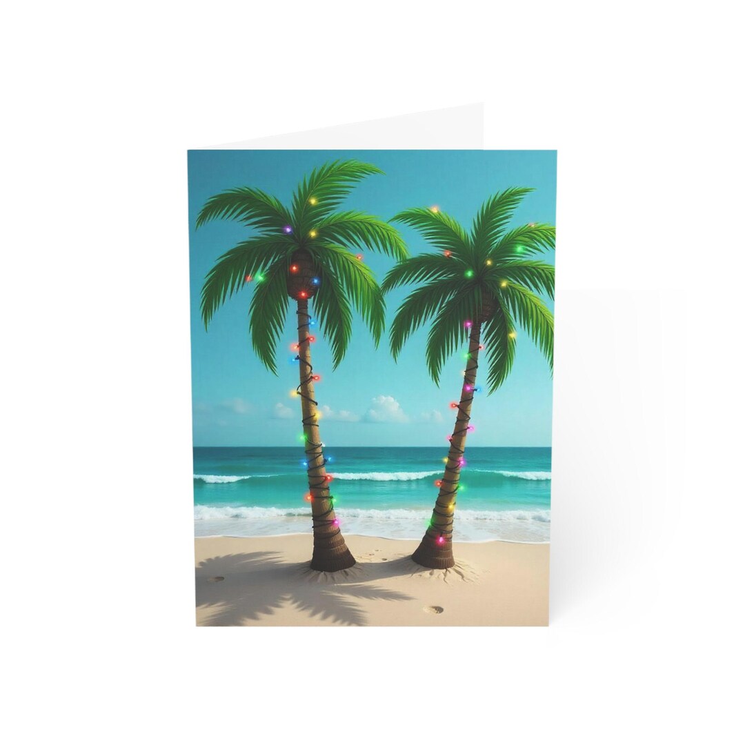 Tropical Holiday Greeting Cards, Beach-themed Non-religious Holiday ...
