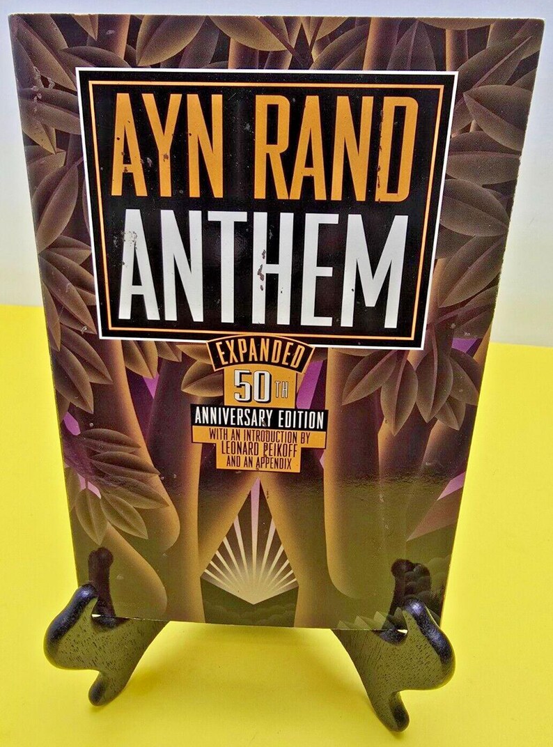 Ayn Rand Anthem 50th Anniversary Edition Paperback Book 1999 B1 - Etsy