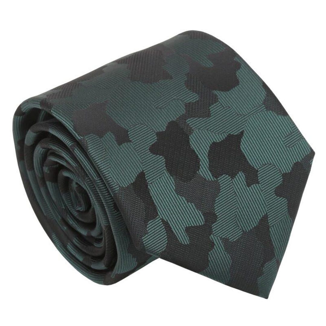 Green Camouflage Tie: Handmade Woven Microfibre Classic Tie - Etsy New ...