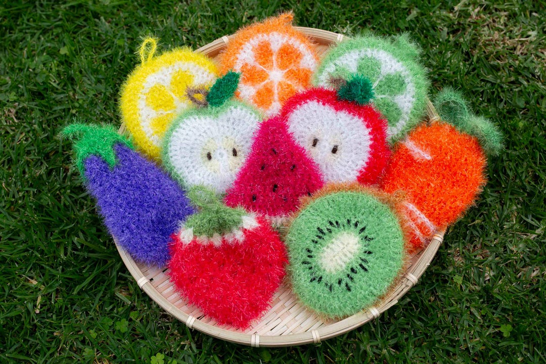 Crocheted Dish Scrubbies | Handmade Kitchen Cloth | Reusable Sponge ...