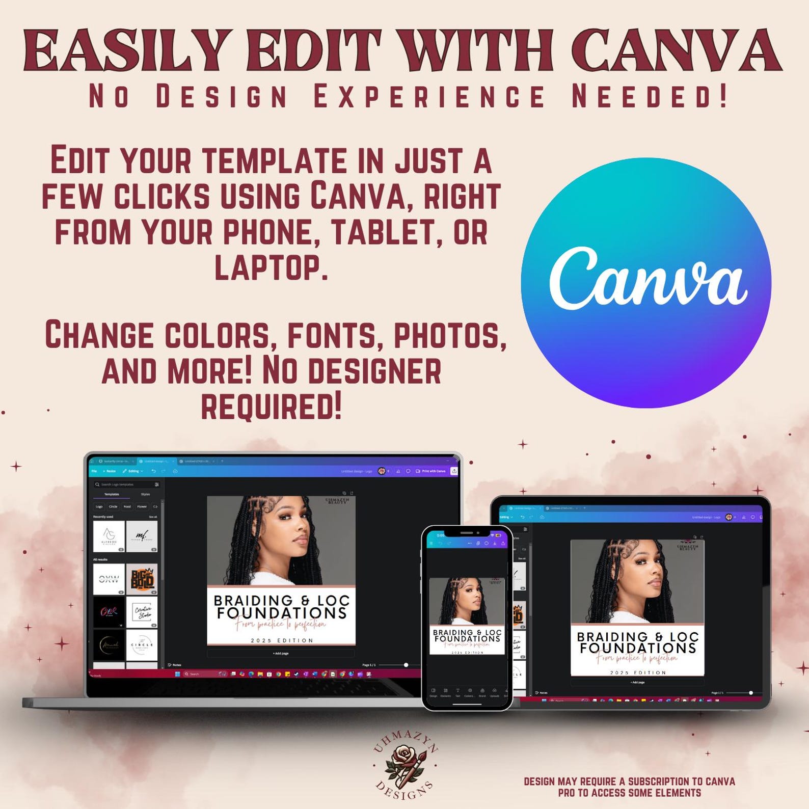 Braiding & Loc Foundations Workbook 2025: Editable Student Manual ...