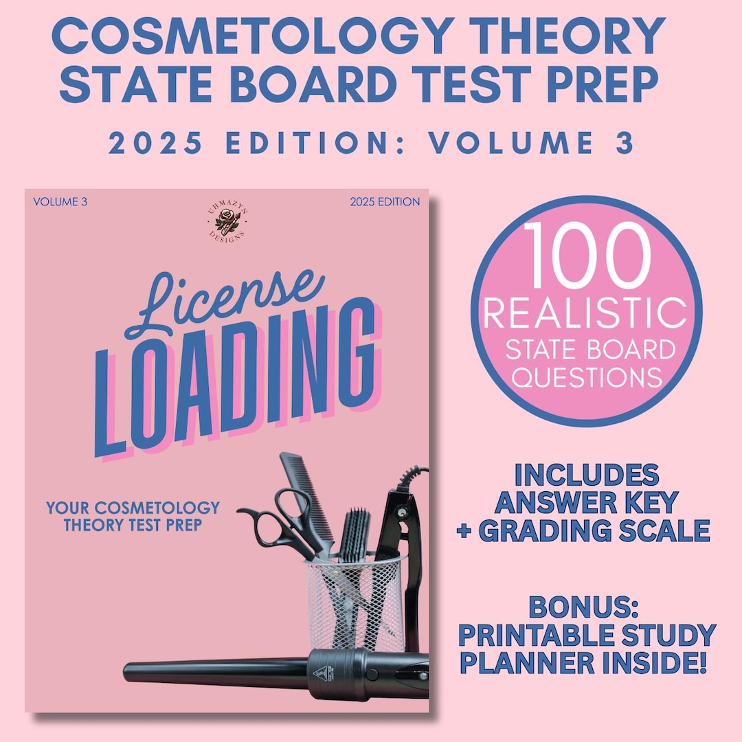 2025 Cosmetology Theory Study Guide- Volume 3 | 100-question Practice ...